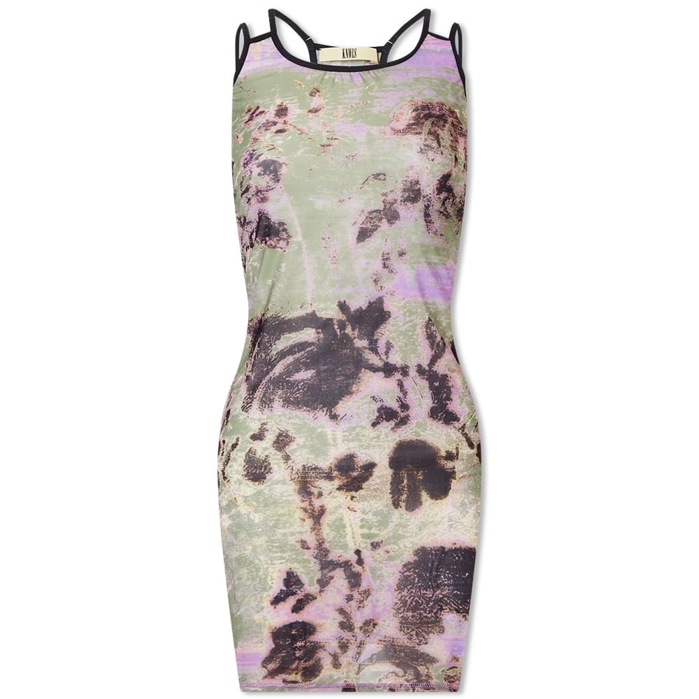 KNWLS Women's Vortex Printed Dress in Waxed Floral Lilac KNWLS