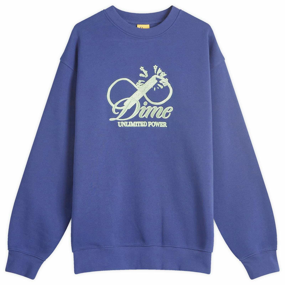 Dime Men's Cursive Power Sweatshirt in Night Blue Dime