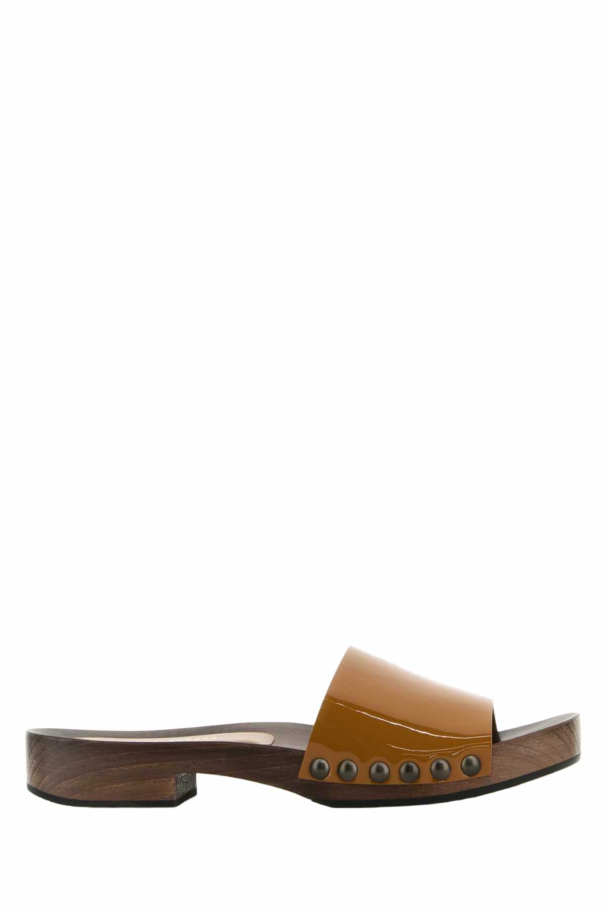 Miu Miu Camel Leather Clogs Miu Miu