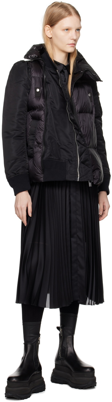 sacai Black Quilted Jacket Sacai