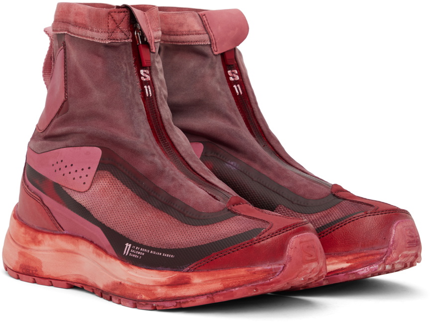 11 by Boris Bidjan Saberi Red Salomon Edition Bamba 2 High Sneakers 11 ...