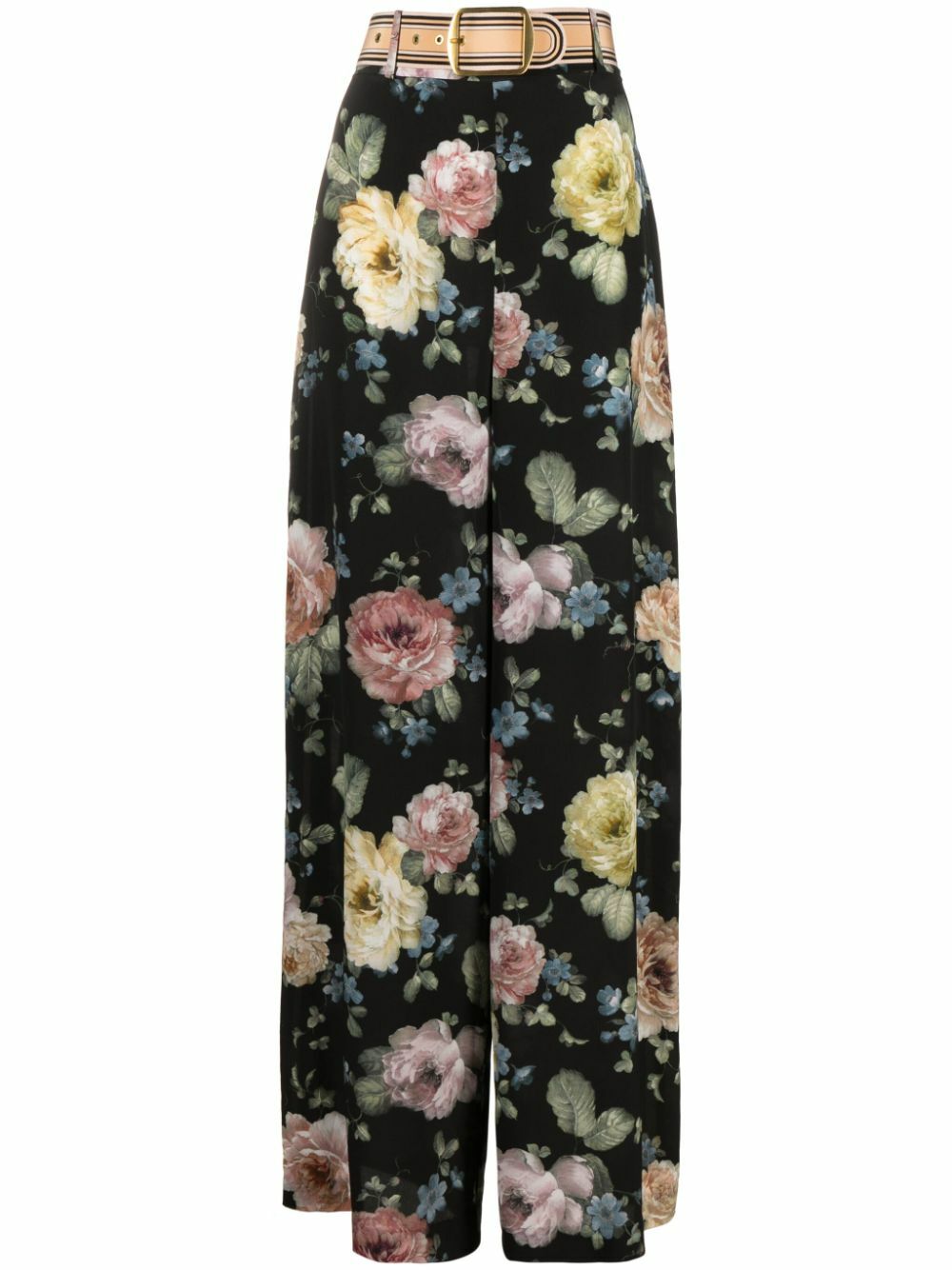 ZIMMERMANN - Floral Print Silk Trousers Zimmermann