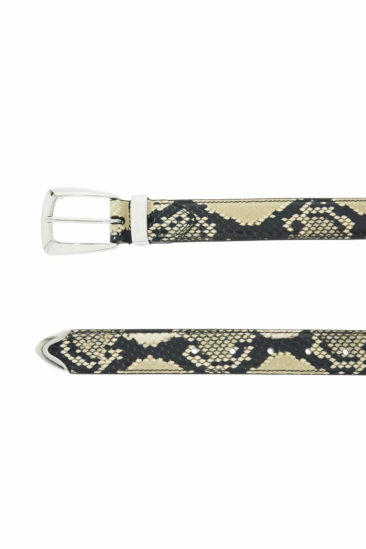 KHAITE python-printed benny belt Neutro Khaite