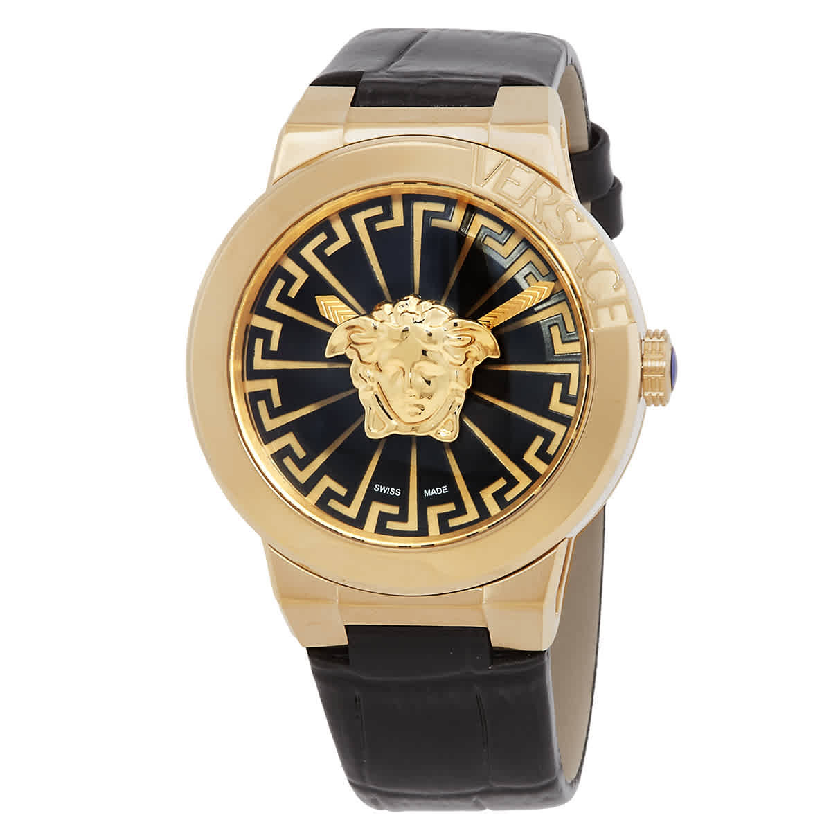 Versace Medusa Infinite Quartz Black Dial Ladies Watch VE3F00222 Versace