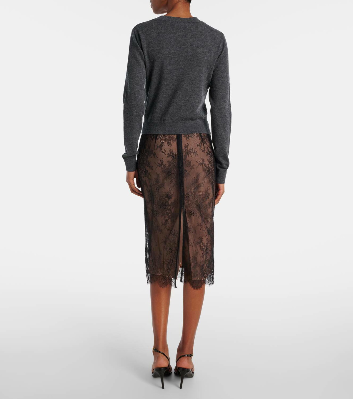 Self-Portrait Floral wool and cashmere sweater Self-Portrait