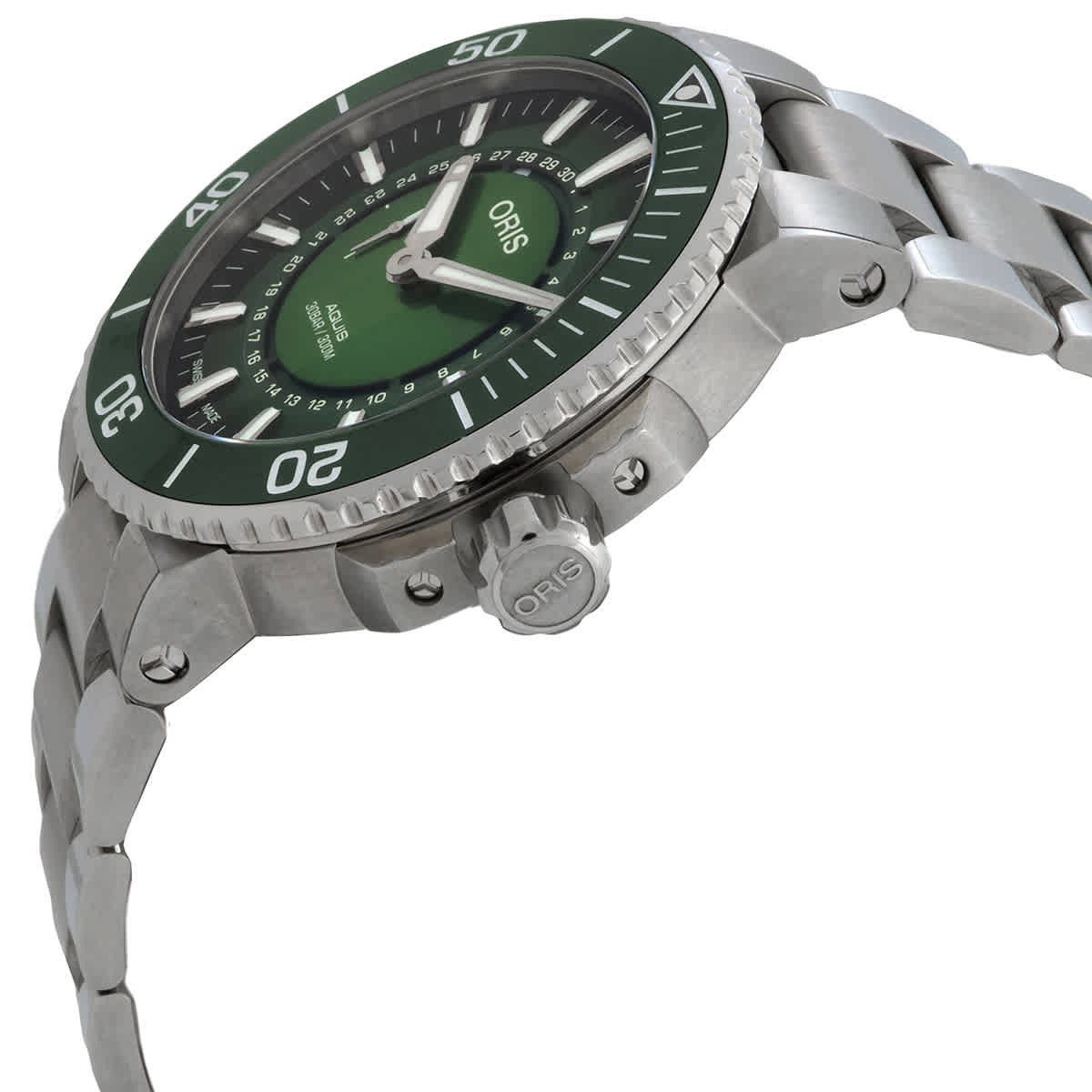 Oris Limited Edition Automatic Green Dial Watch 01 743 7734 4187-Set Oris