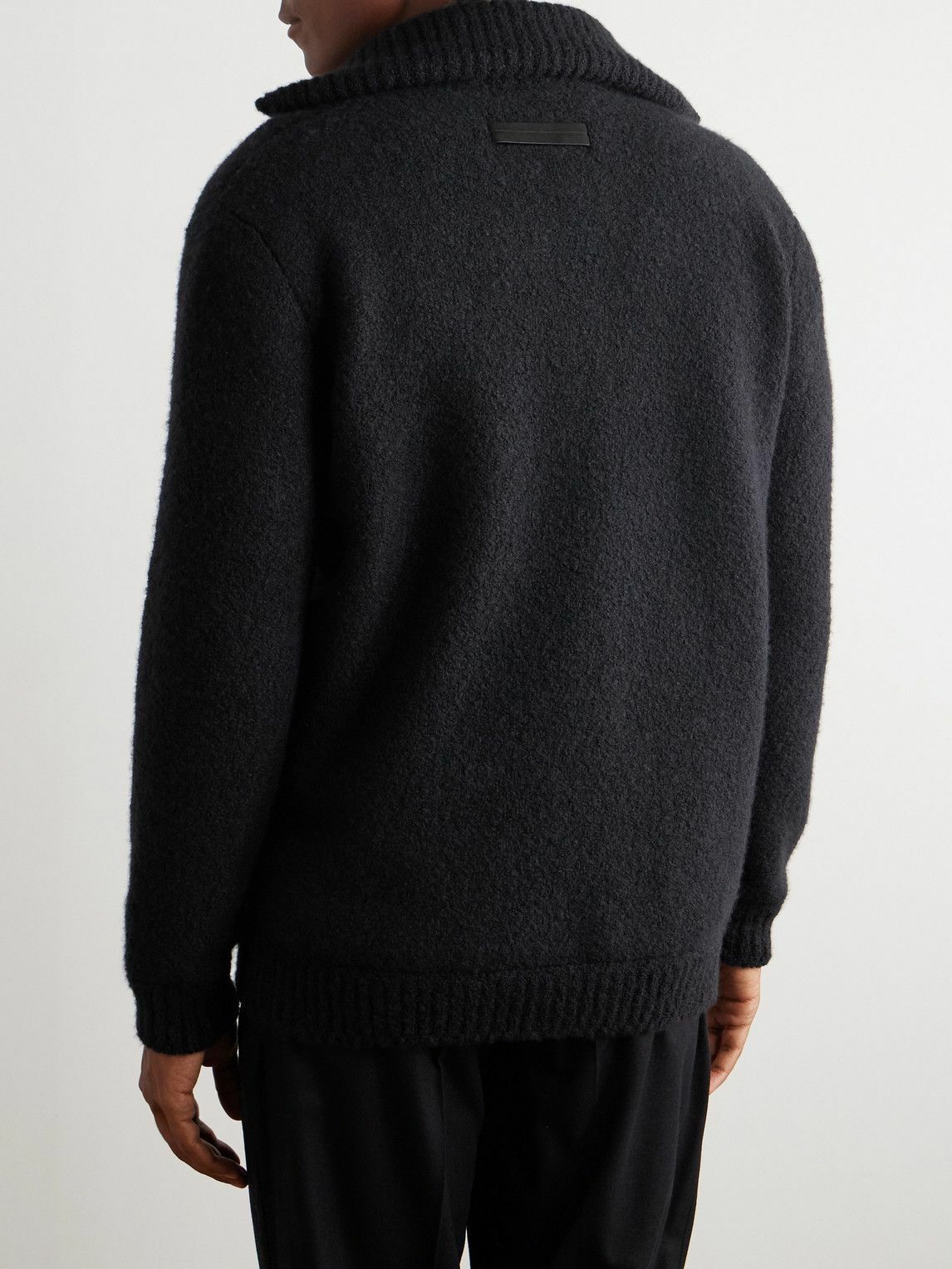 Zegna - Brushed-Knit Field Jacket - Black Zegna