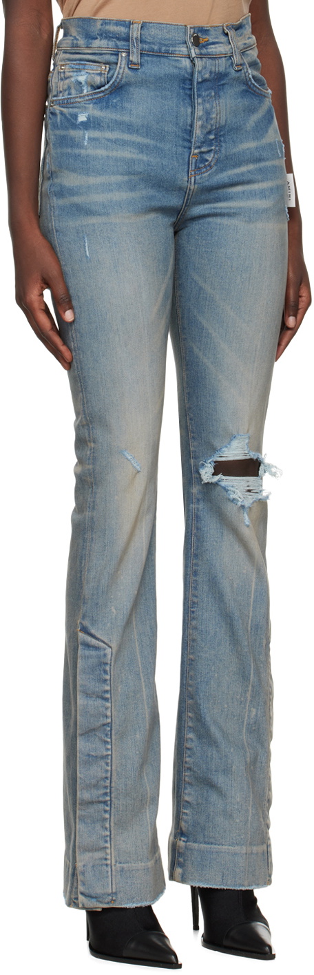 AMIRI Blue Stacked Jeans Amiri
