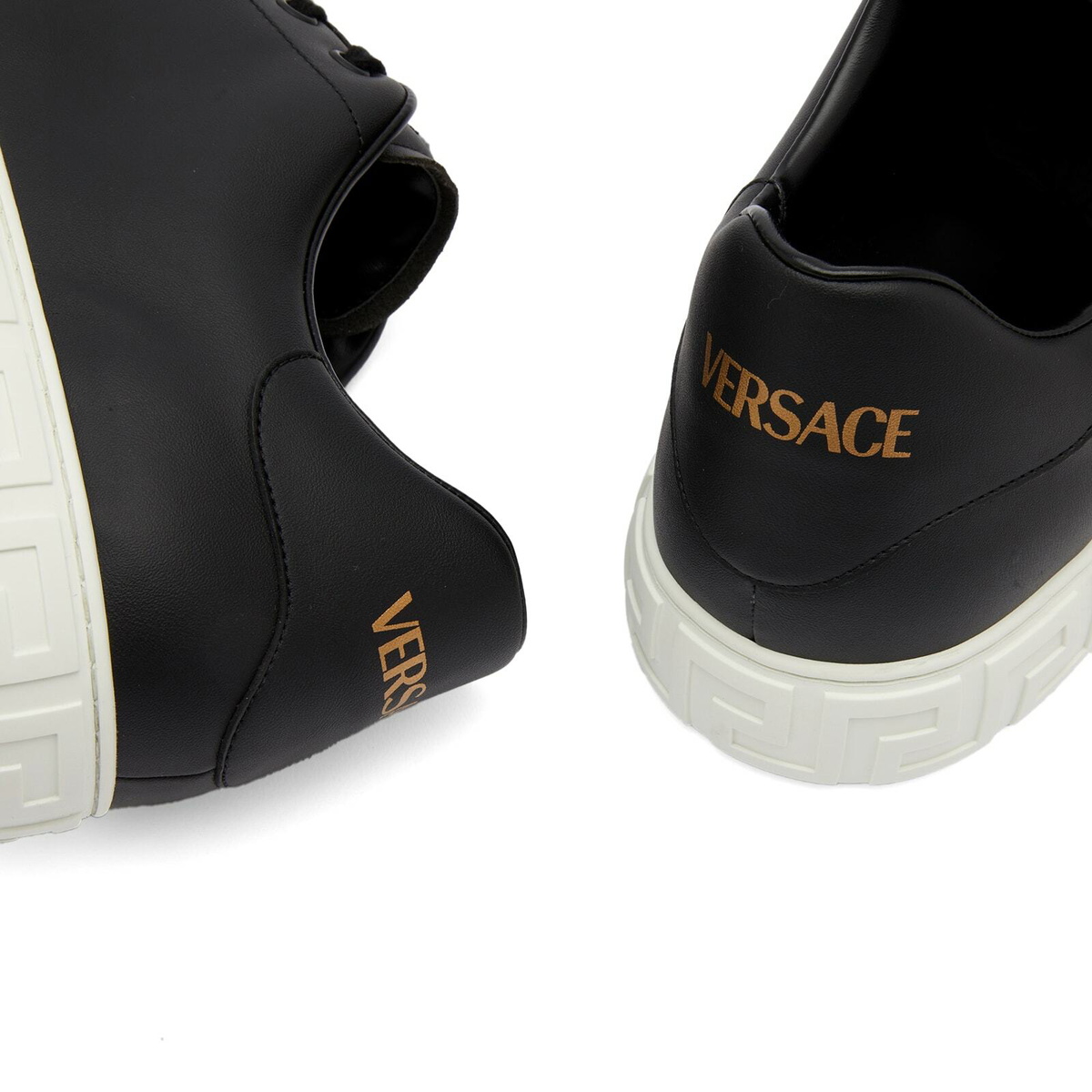 Versace Men's Greek Sole Sneakers in Black Versace
