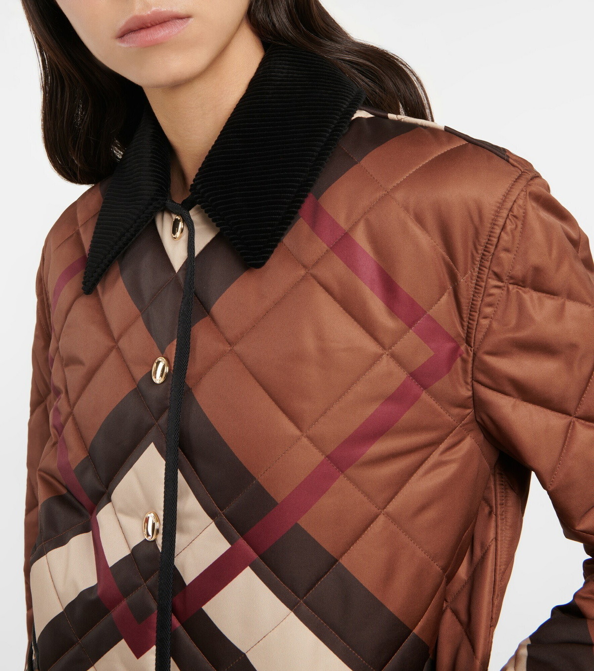 Burberry - Chevron Check quilted jacket Burberry