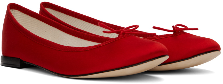 Repetto Red Cendrillon Ballerina Flats Repetto