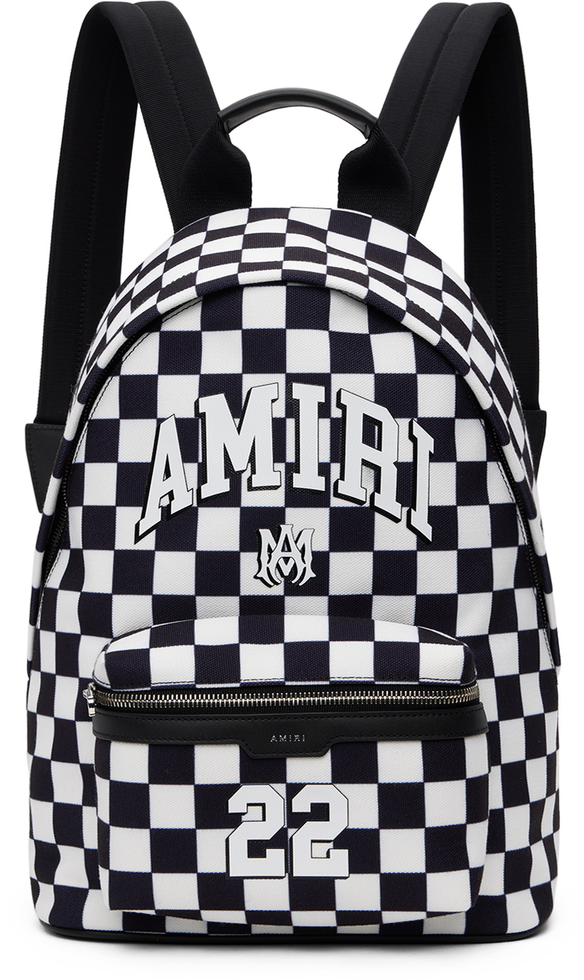 AMIRI Kids Black & White 'Amiri 22' Checkered Backpack Amiri
