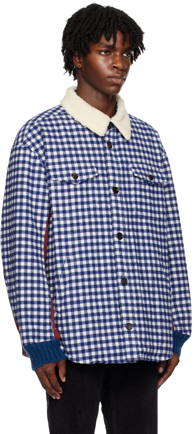 UNDERCOVER Navy & Red Paneled Jacket Undercover