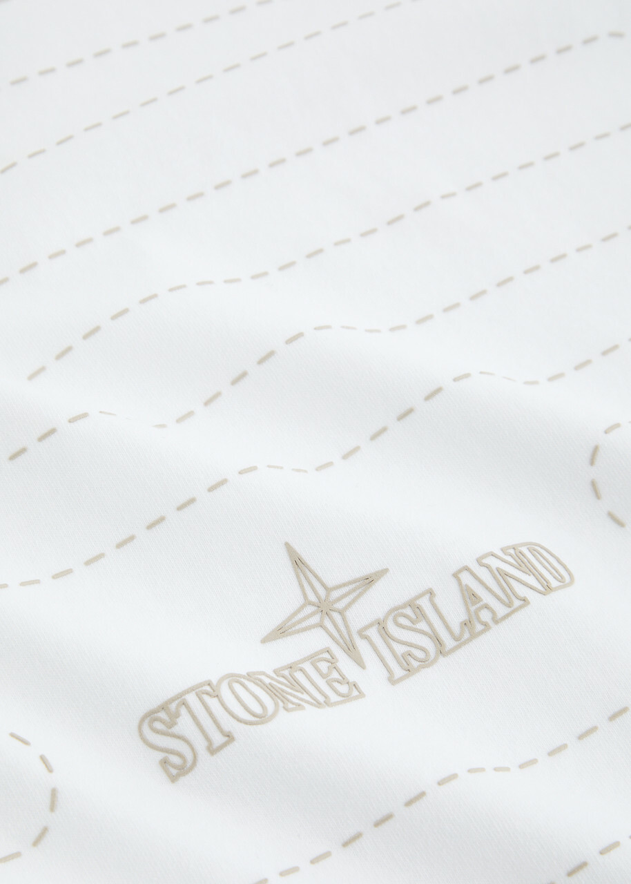 Stone Island Logo-print Cotton T-shirt White Stone Island
