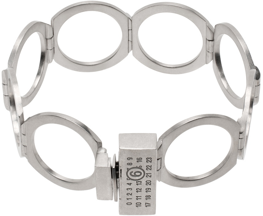 MM6 Maison Margiela Silver Expandable Ring MM6 Maison Margiela