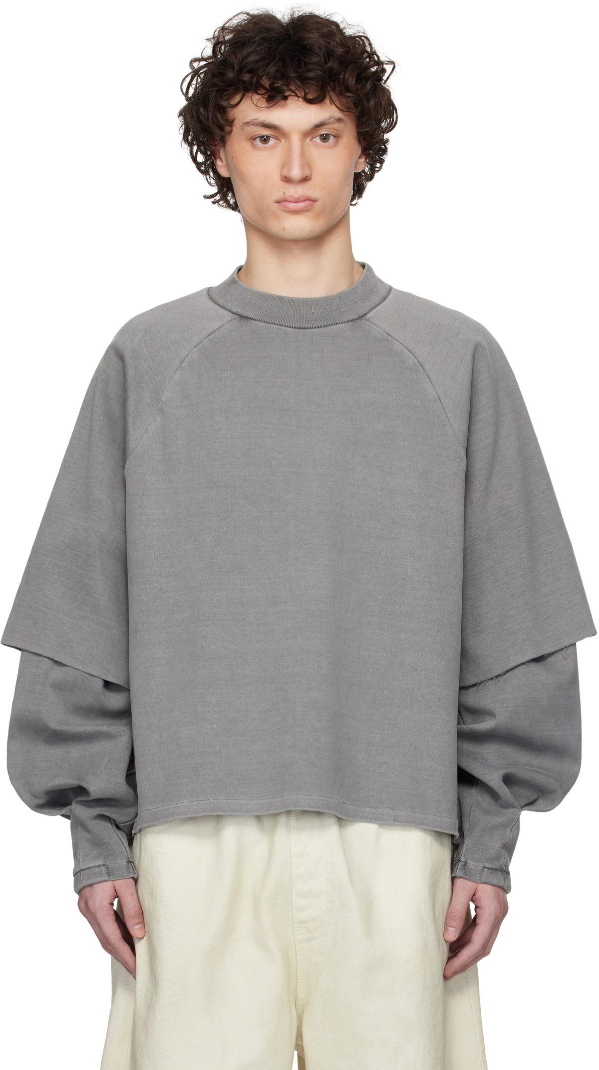 Seventh Gray Raglan Layered T-shirt Seventh