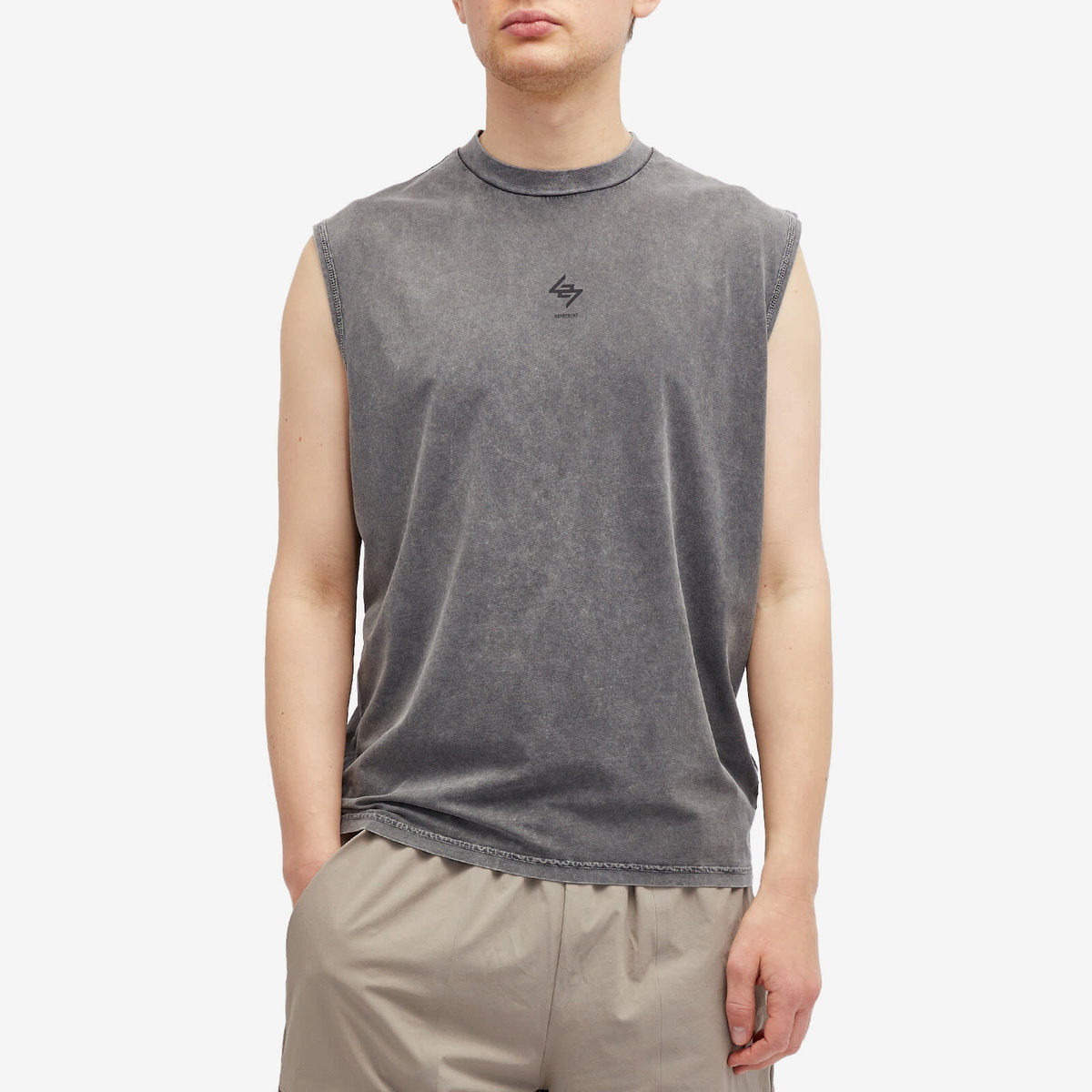 Represent Men's 247 Oversize Tank in Pewter Represent