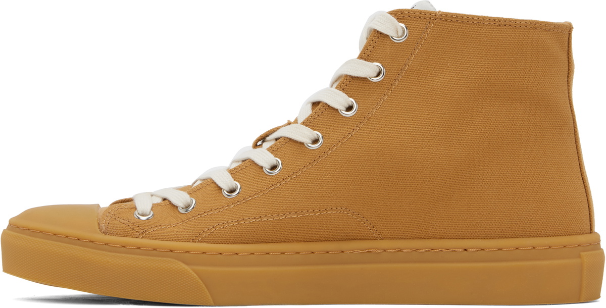 Vivienne Westwood Tan High Top Canvas Plimsoll Sneakers Vivienne Westwood