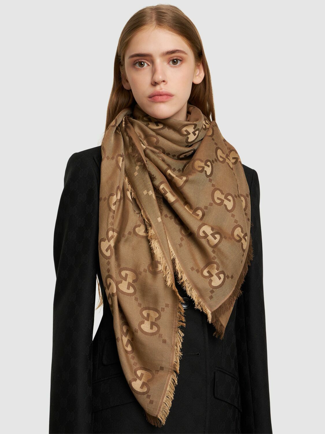 GUCCI Silk & Cotton Scarf Gucci