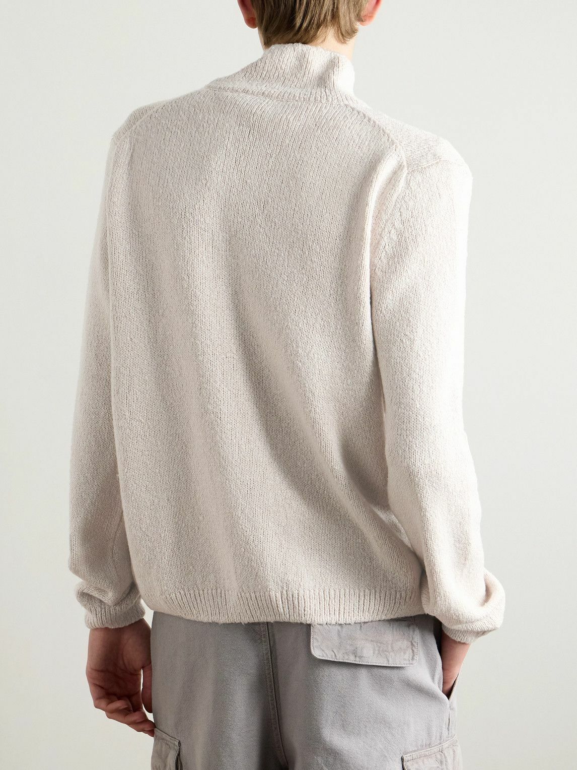 Our Legacy - Float Silk Zip-Up Cardigan - Neutrals Our Legacy