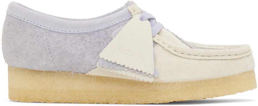 Clarks Originals Blue & Off-White Wallabee Derbys Clarks Originals