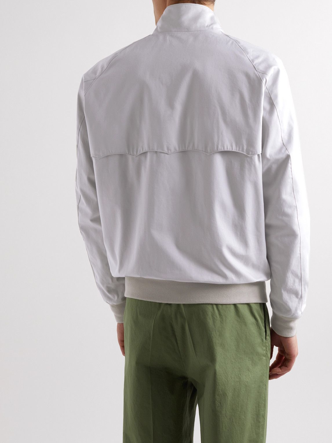 Baracuta - Slowboy Printed Cotton-Twill Bomber Jacket - Gray Baracuta