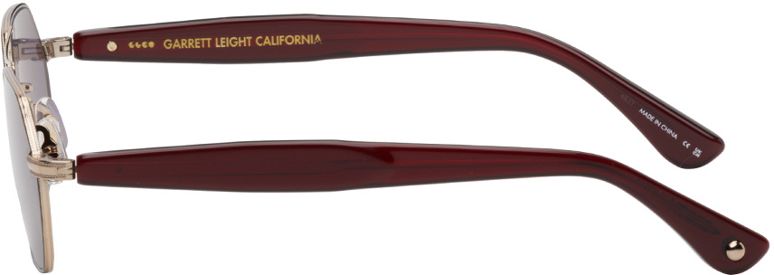 Garrett Leight Gold Goldie Sunglasses Garrett Leight