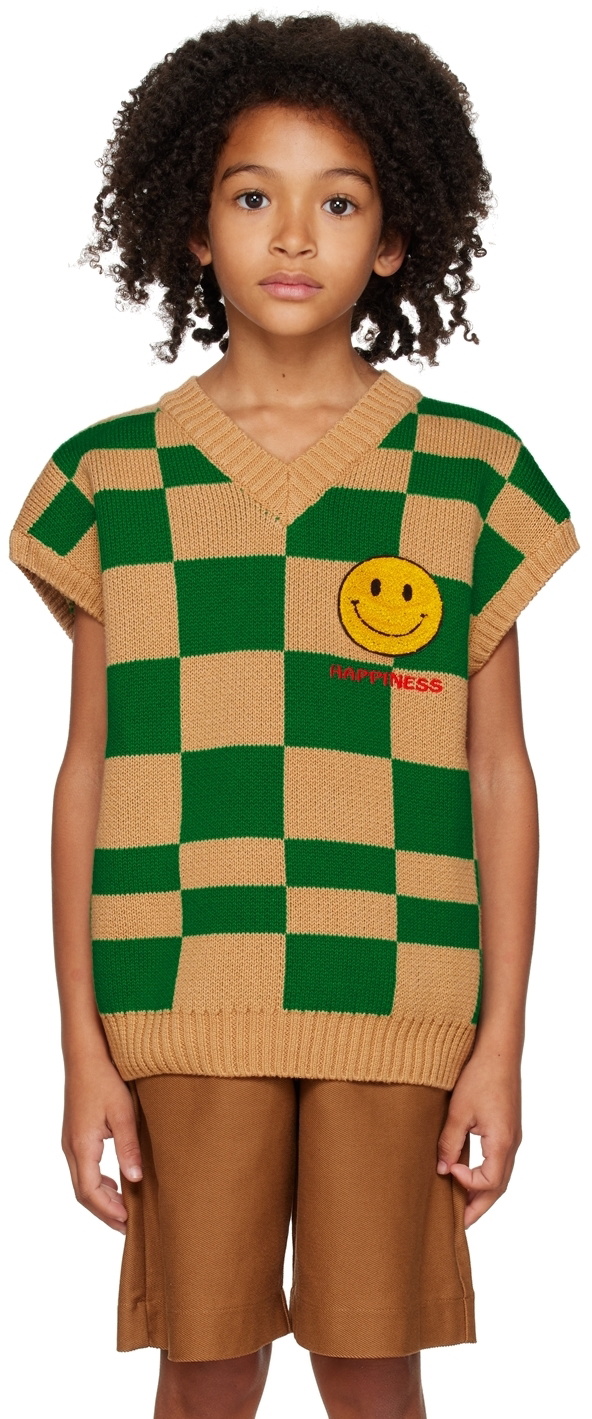 Jellymallow SSENSE Exclusive Kids Tan & Green Vest Jellymallow