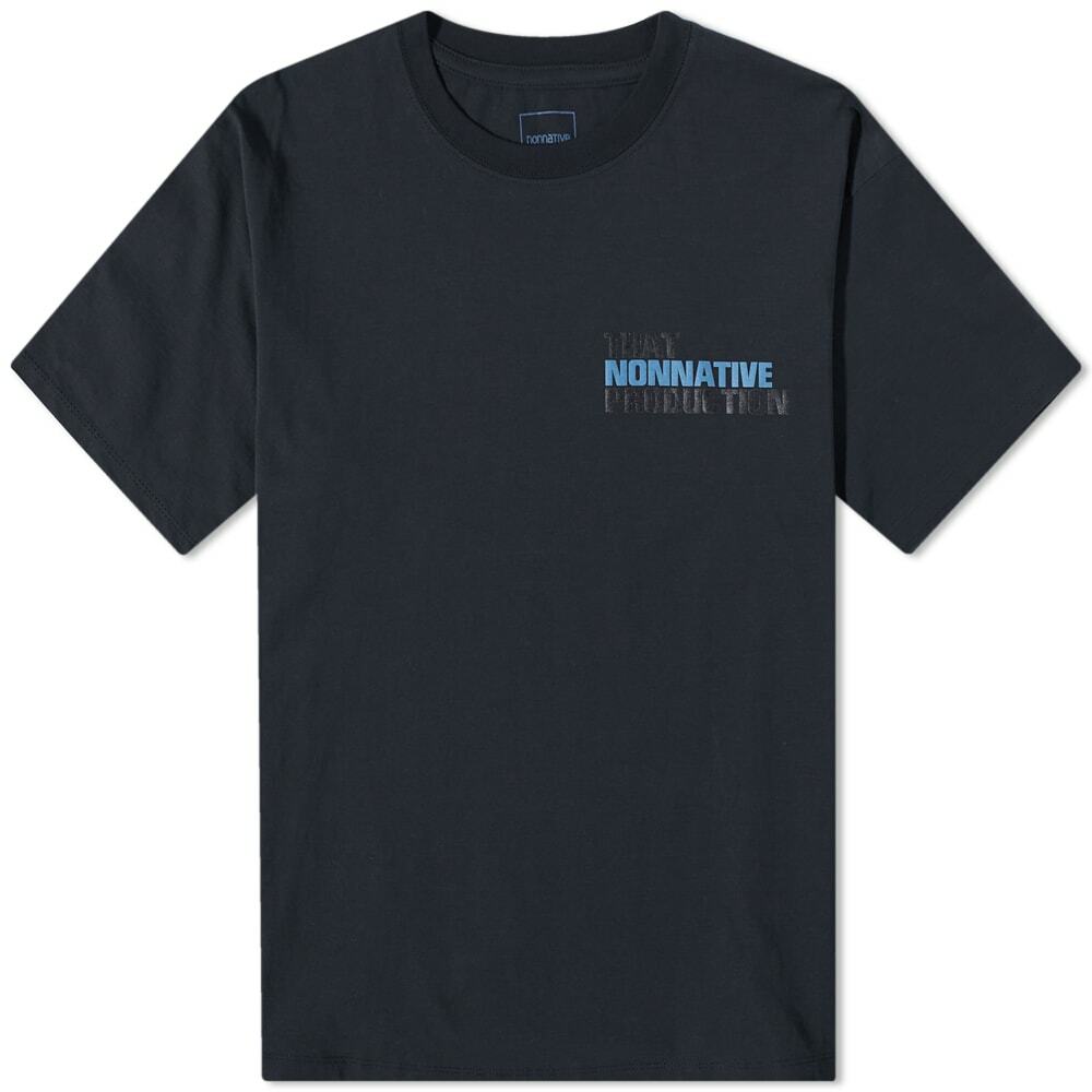 Nonnative Men's Dweller Bowery Logo T-Shirt in Black Nonnative