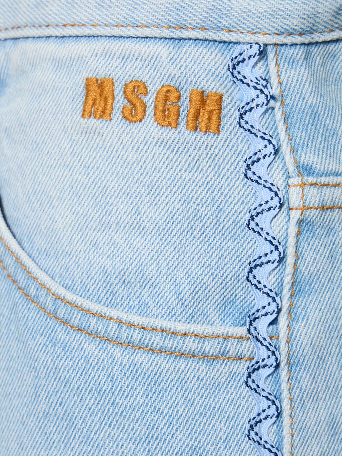 MSGM - High Rise Denim Boyfriend Jeans MSGM