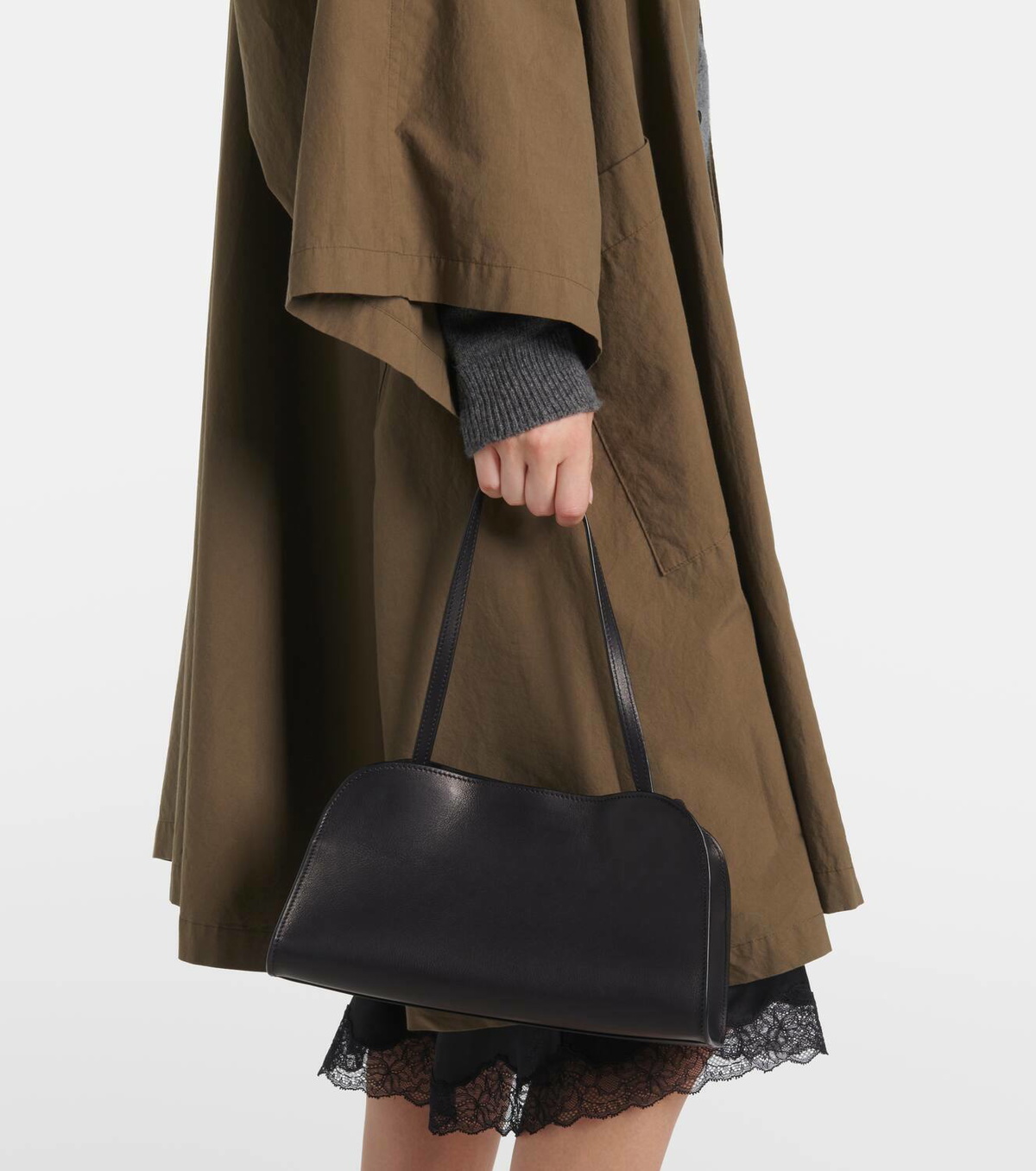 The Row Peggy Small leather shoulder bag The Row