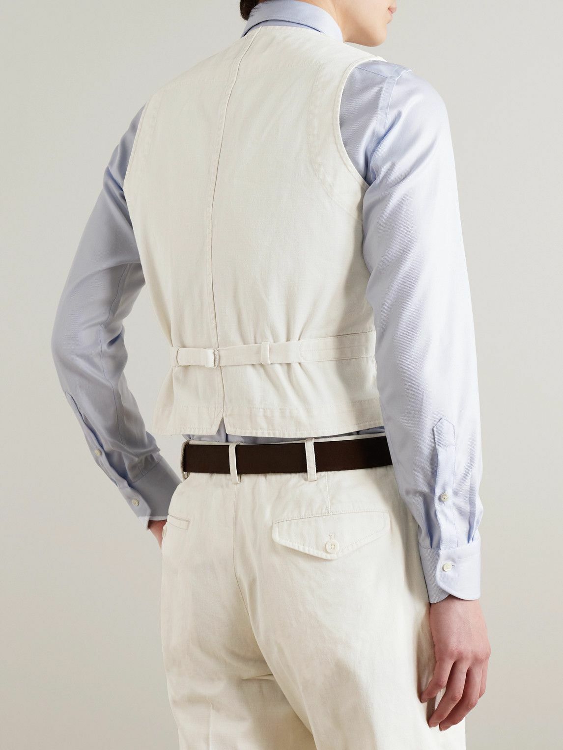 Polo Ralph Lauren - Cotton-Twill Vest - White Polo Ralph Lauren