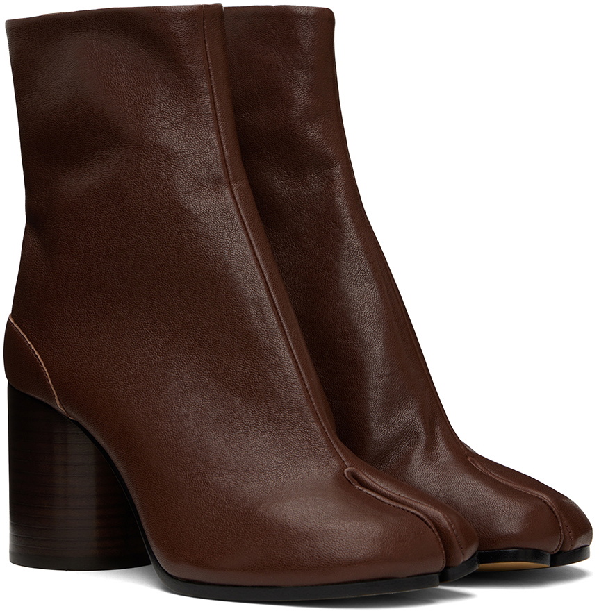 Maison Margiela Brown Tabi Boots Maison Margiela