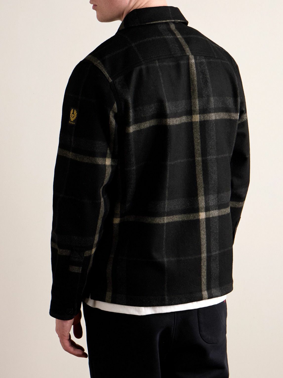 Belstaff - Forge Checked Wool-Blend Overshirt - Black Belstaff