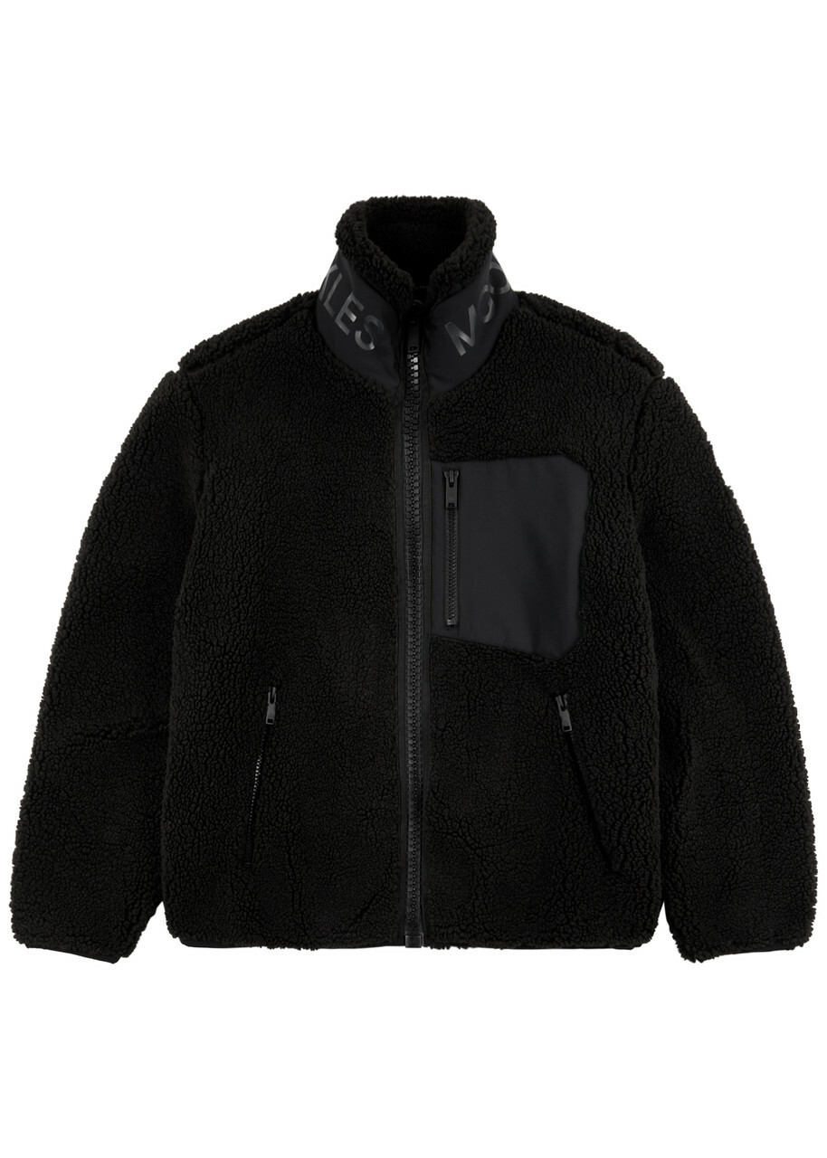Moose Knuckles Saglek Logo Fleece Jacket Black Moose Knuckles