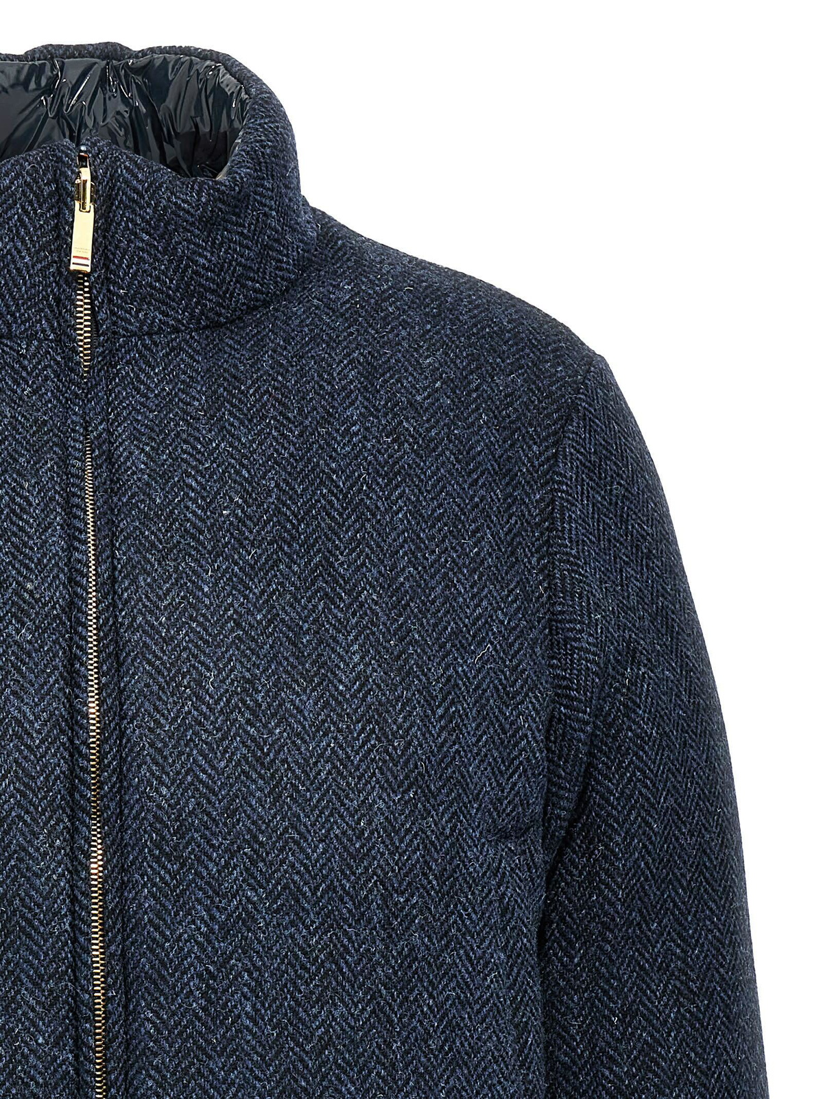 Thom Browne herringbone Harris Tweed Reversible Down Jacket Thom Browne