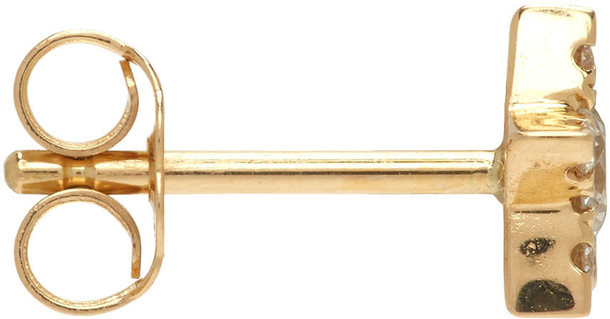 Maria Tash Gold 5.5mm Diamond Star Earring Maria Tash