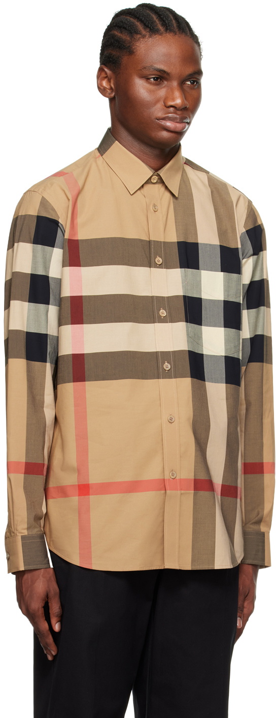Burberry Beige Vintage Check Shirt Burberry