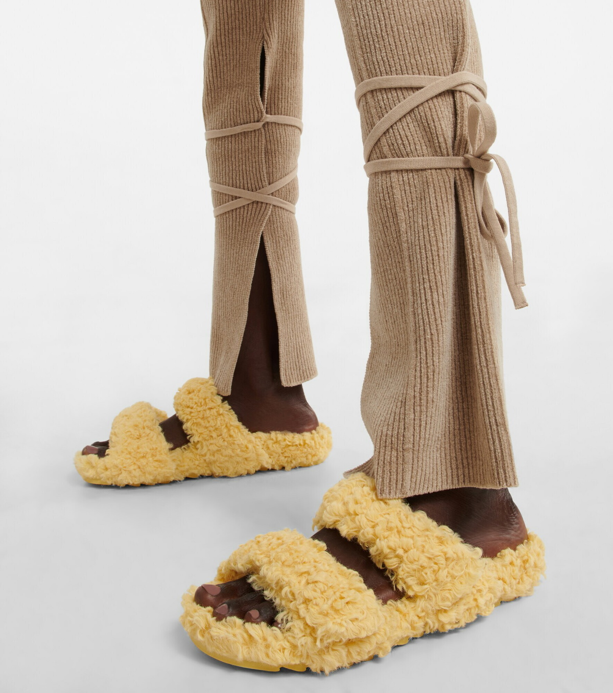 Gia Borghini - Gia 10 faux shearling slides Gia Borghini