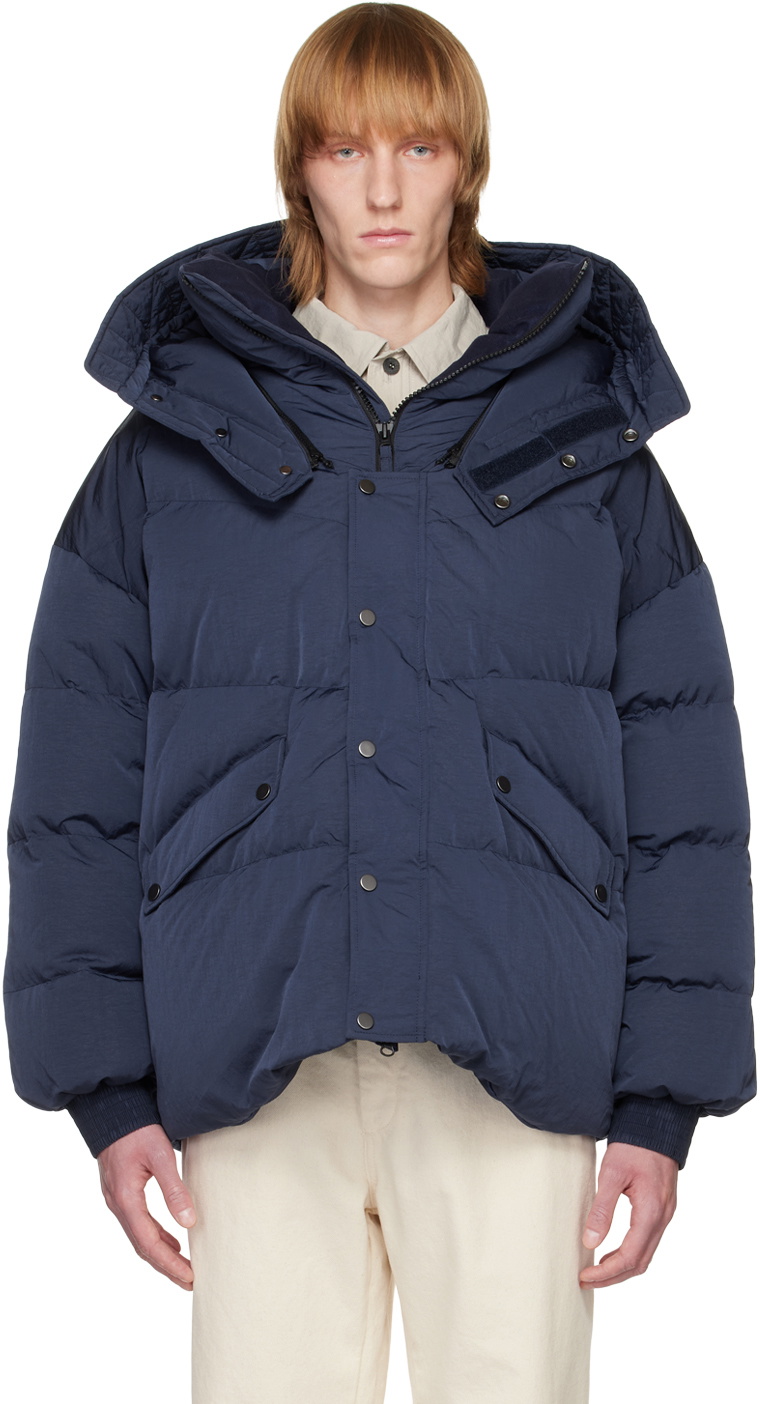 HGBB STUDIO Navy Barents Down Jacket HGBB STUDIO