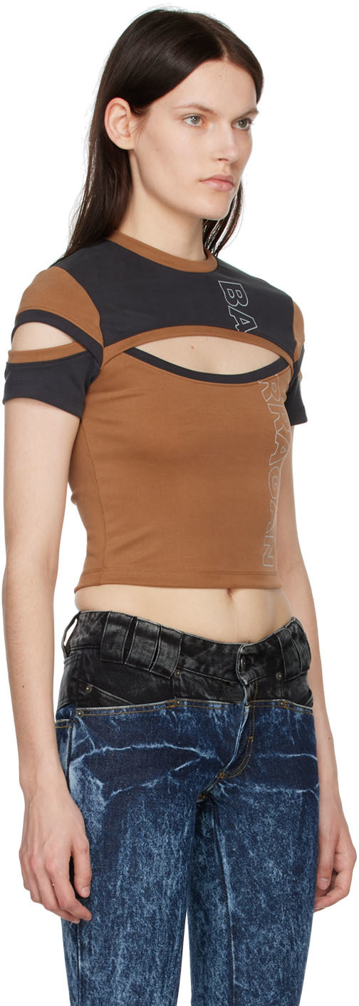 BARRAGÁN SSENSE Exclusive Brown Brazos T-Shirt BARRAGAN