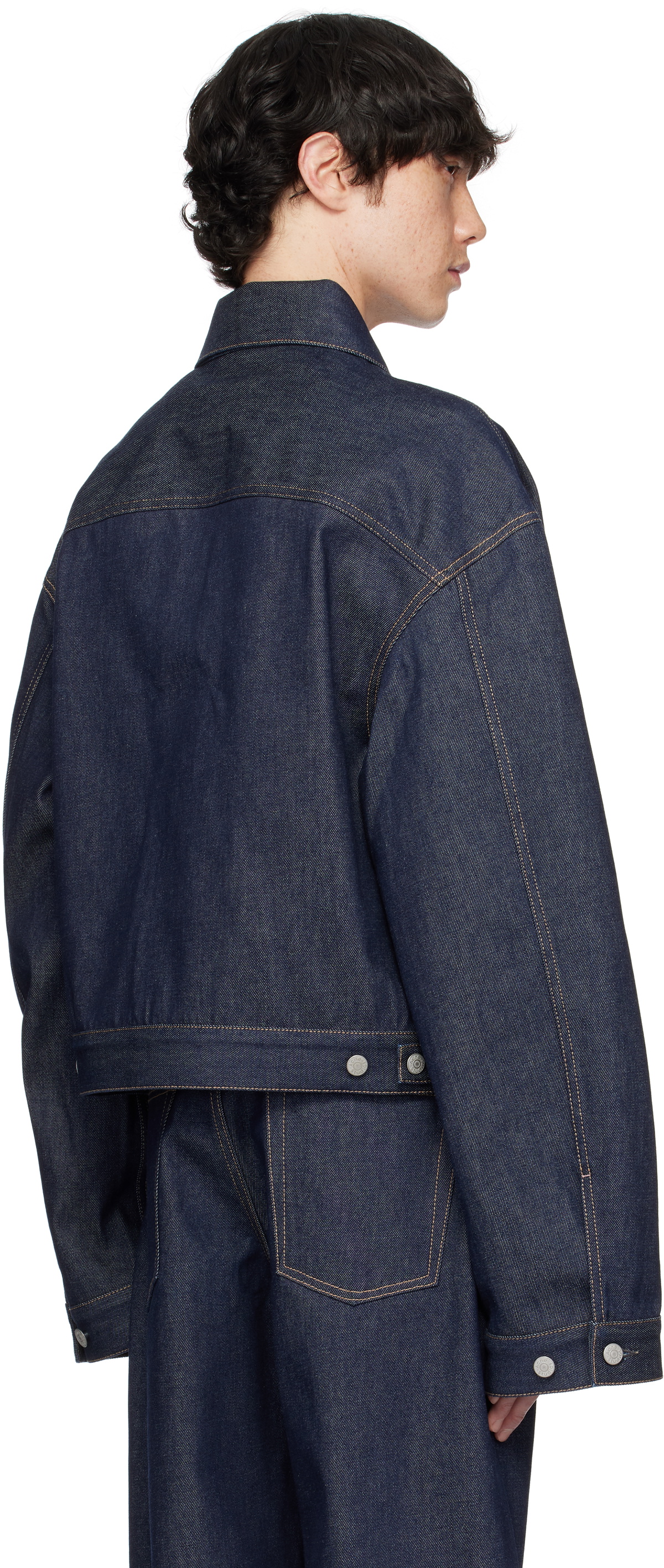 Acne Studios Blue Patch Pocket Denim Jacket Acne Studios