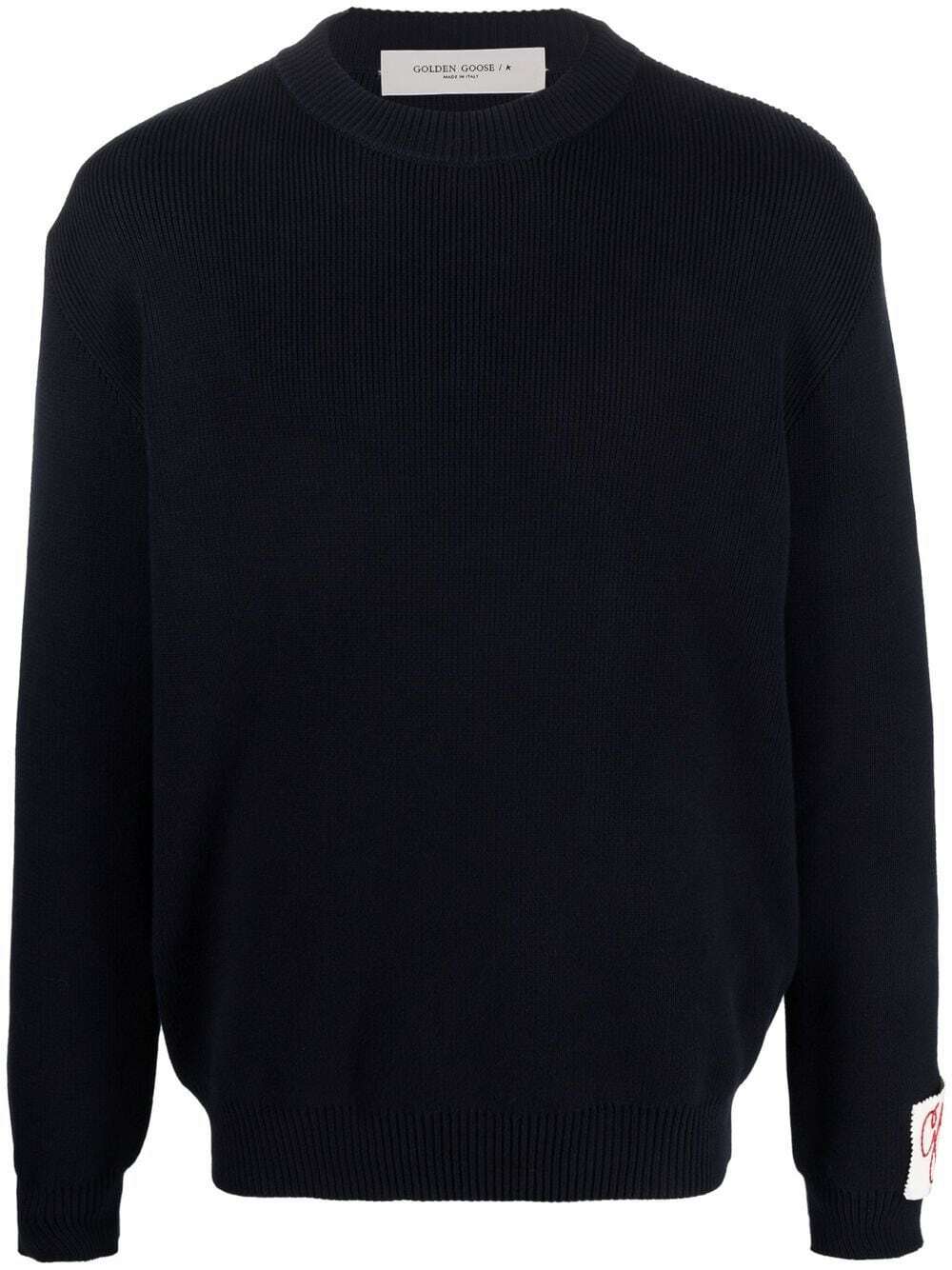 GOLDEN GOOSE - Golden Cotton Crewneck Sweater Golden Goose Deluxe Brand