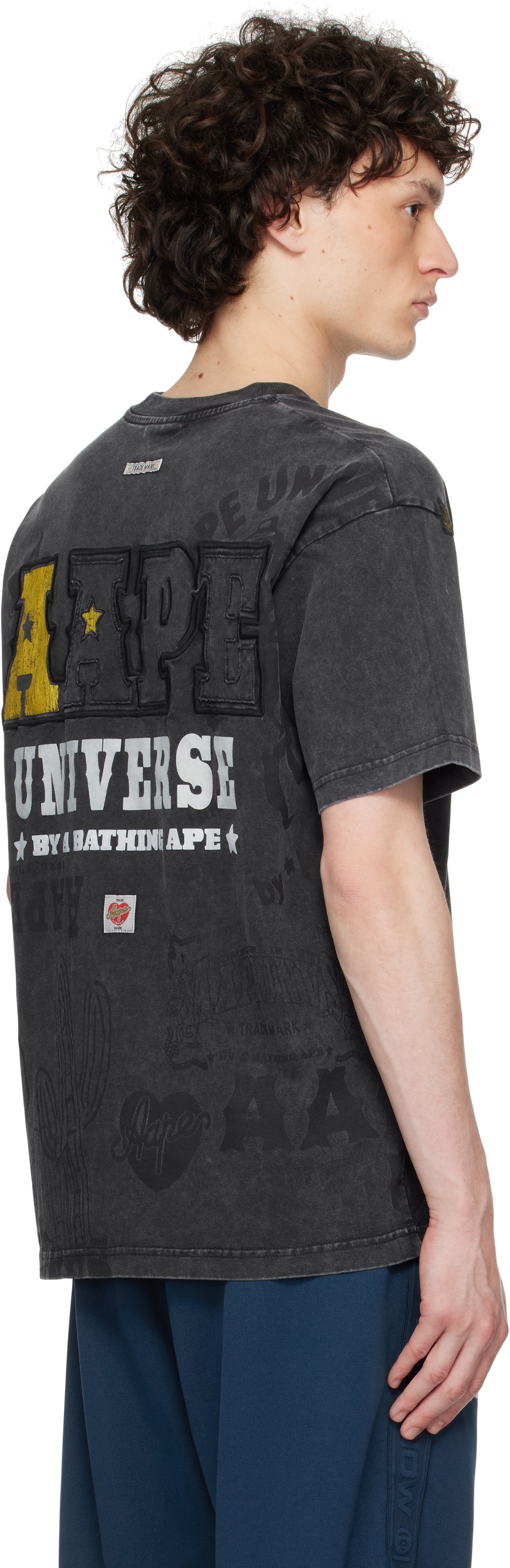 AAPE by A Bathing Ape Black Fancy Main T-shirt AAPE by A Bathing Ape
