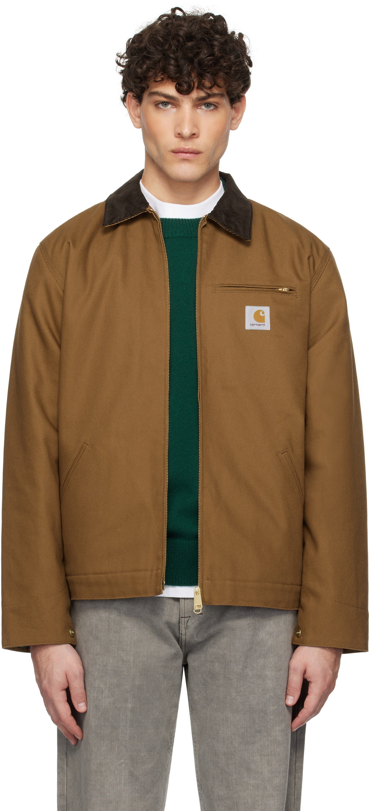 Carhartt Work In Progress Tan Winter Detroit Jacket Carhartt WIP