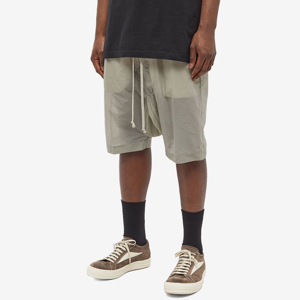 Rick Owens Men's Grid Ripstop Rick's Pod Short in Pearl Rick Owens