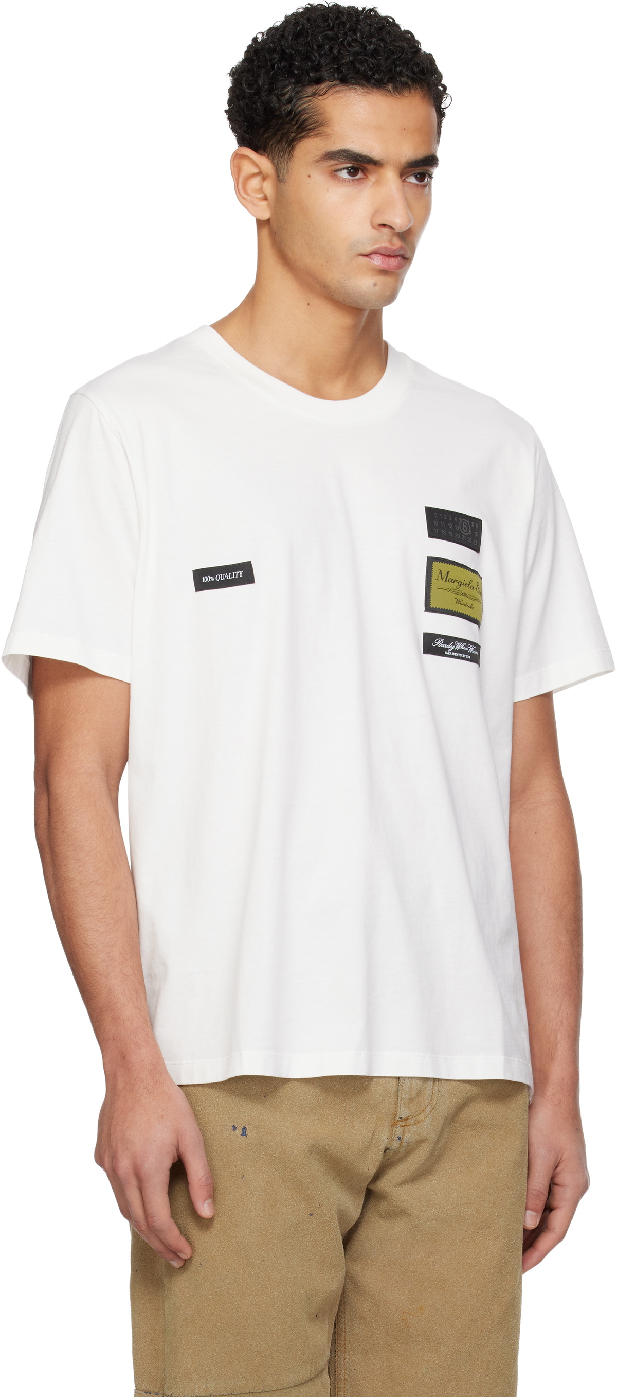 MM6 Maison Margiela White Label Patch T-shirt MM6 Maison Margiela