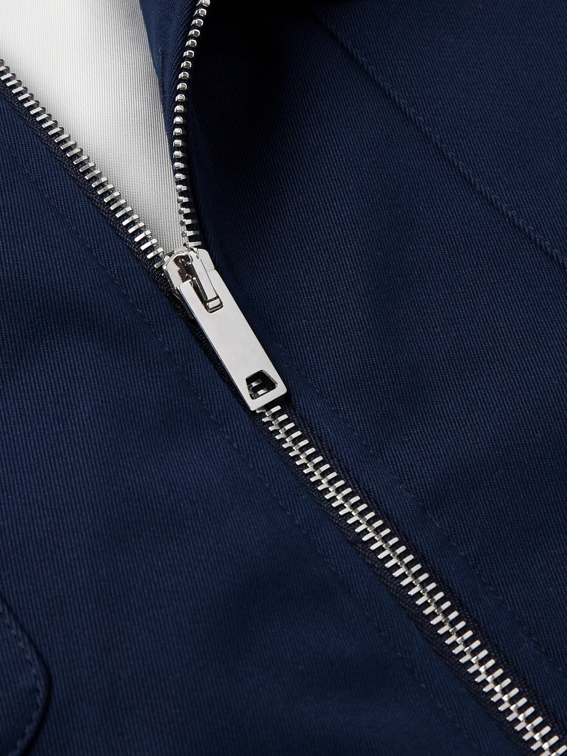 SECOND / LAYER - Herman Embroidered Cotton-Twill Jacket - Blue Second/Layer