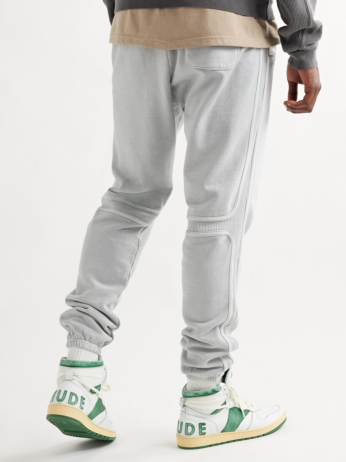 John Elliott - Cross Thermal Tapered Panelled Cotton-Jersey Sweatpants ...