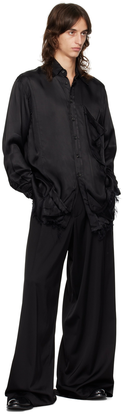 Edward Cuming Black Fringefall Shirt Edward Cuming